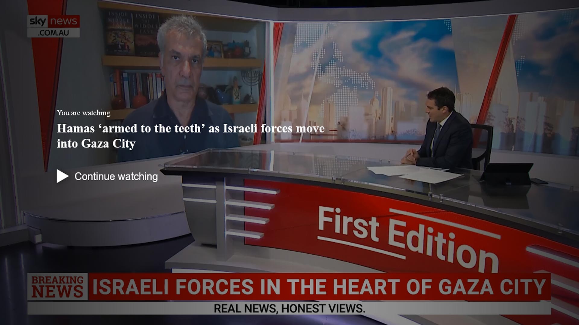 Hamas ‘armed to the teeth’ as Israeli forces move into Gaza City